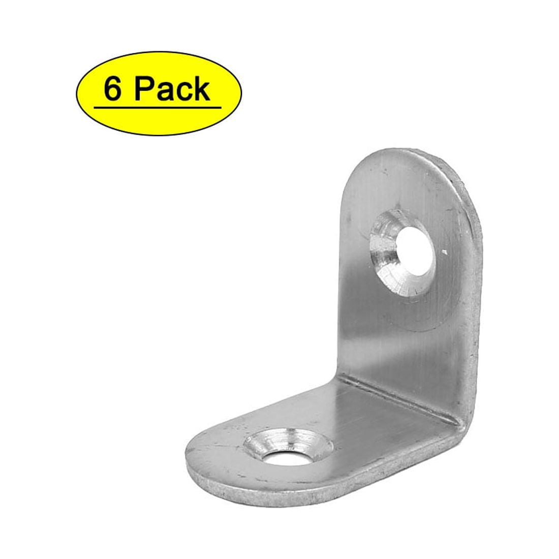 20mmx20mm Stainless Steel 2 Holes Right Angle Bracket Corner Brace 6pcs ...