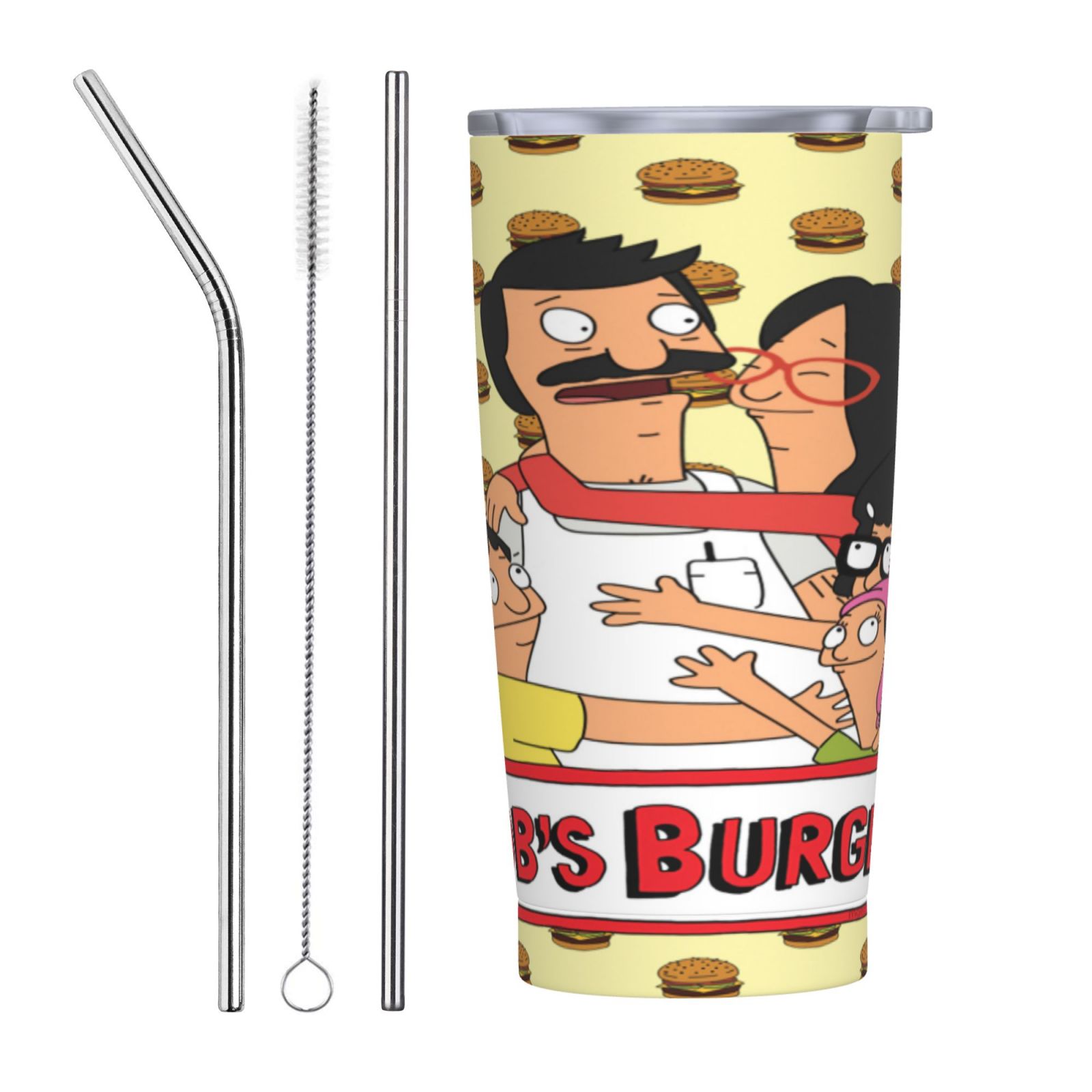 20oz Bob's Burgers Tumbler Double Wall Vacuum Insulated Coffee Mug ...