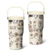 20oz Pioneer Stainless Steel Tumbler with Top Handle,Colorful Floral ...
