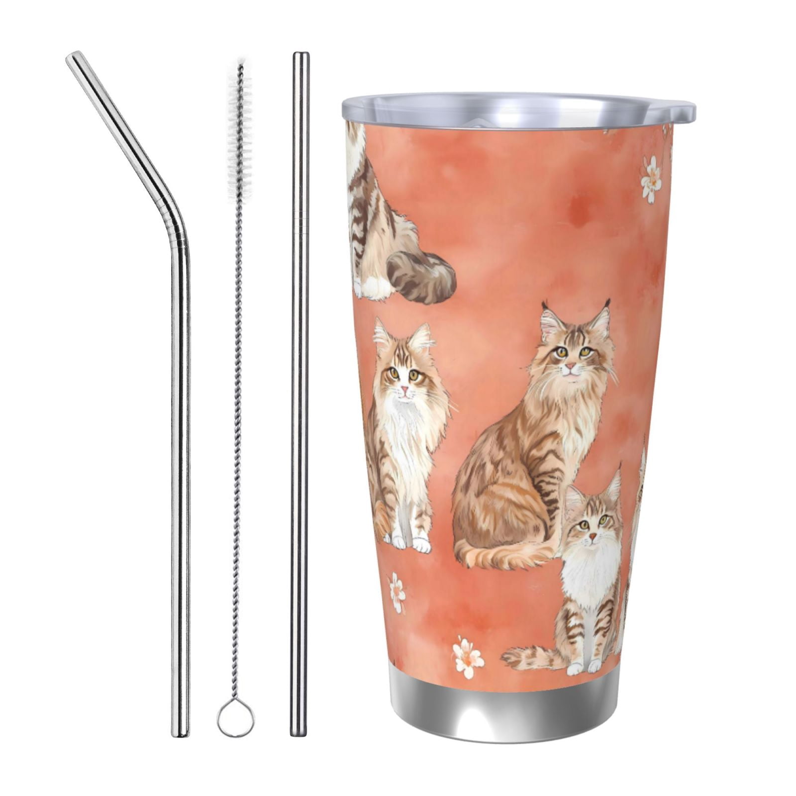 20oz Car Cup Three-Piece Set Of Single Silver Edge No Smell Easy To ...