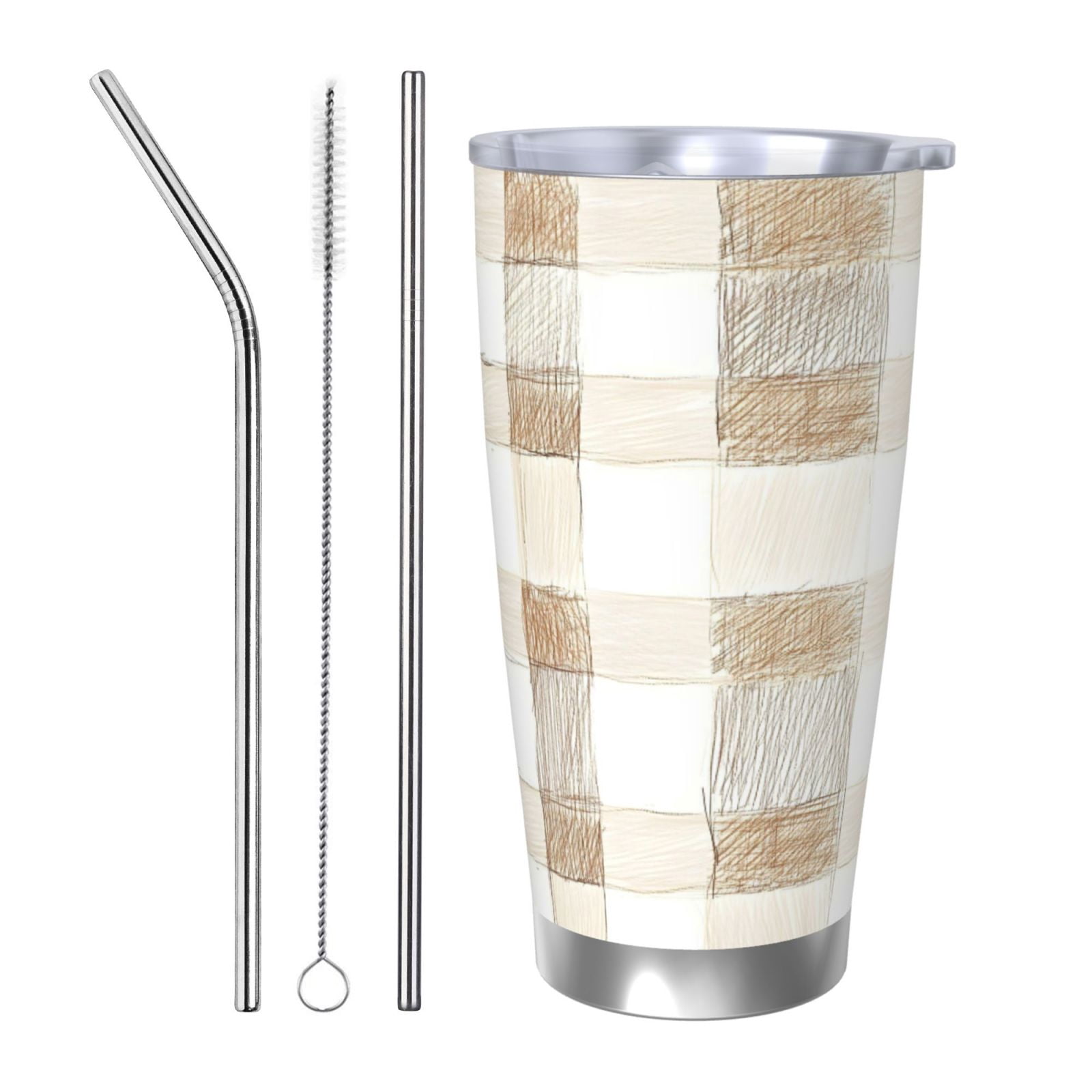 20oz Car Cup Three-Piece Set Of Single Silver Edge No Smell Easy To ...