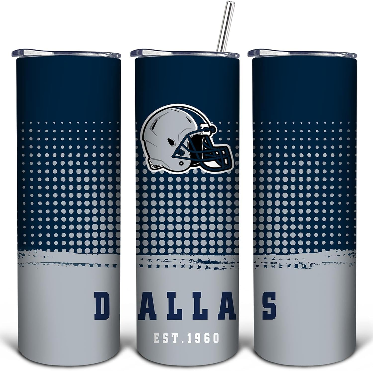 20oz City Classic Stainless Steel Tumbler with Lid and Straw for ...