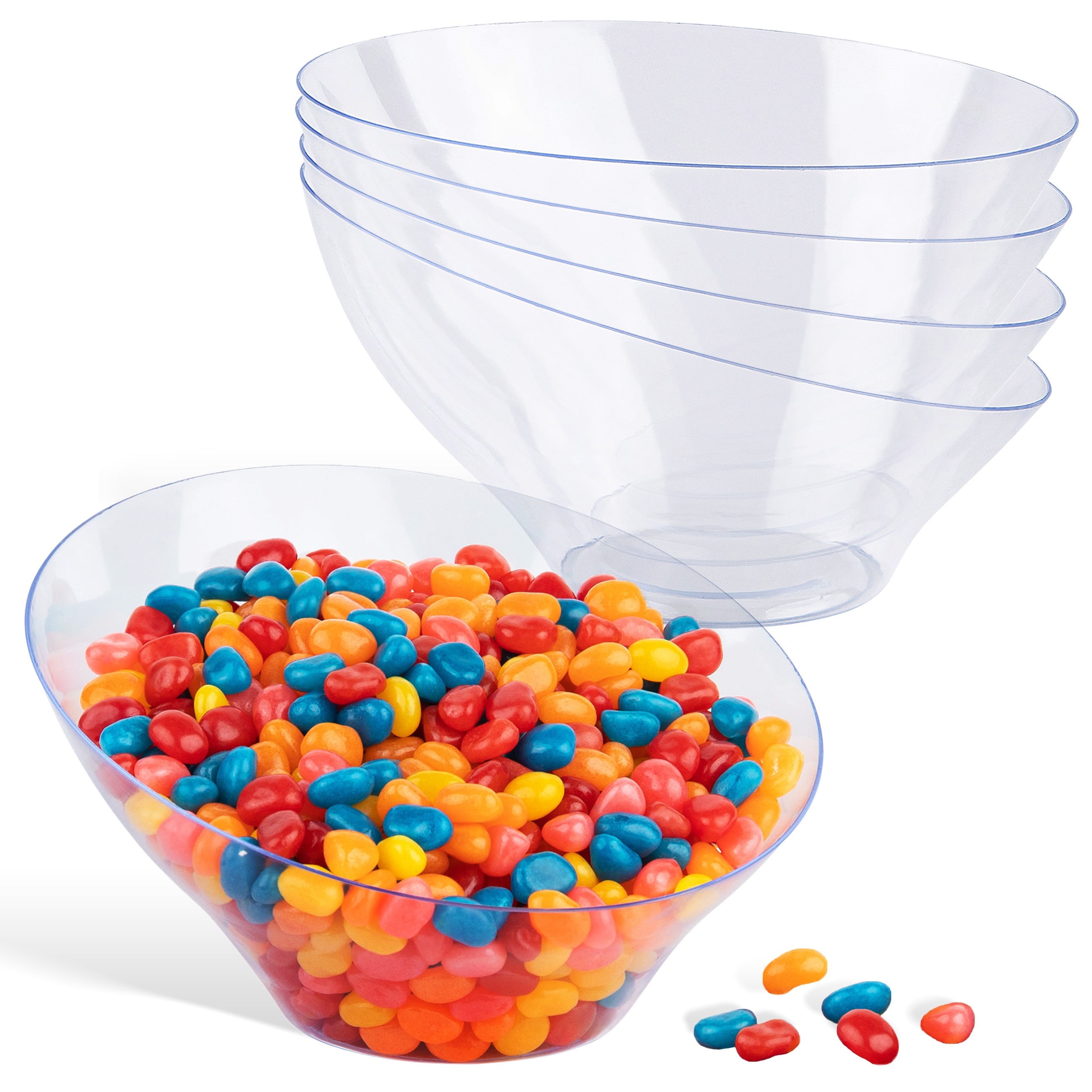 Stock Your Home 20oz Clear Plastic Serving Bowls, Disposable Snack ...