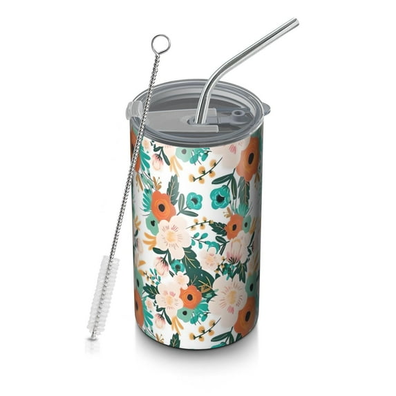 20oz Coffee Tumblers Pioneer Flower Floral Print Pattern Stainless ...