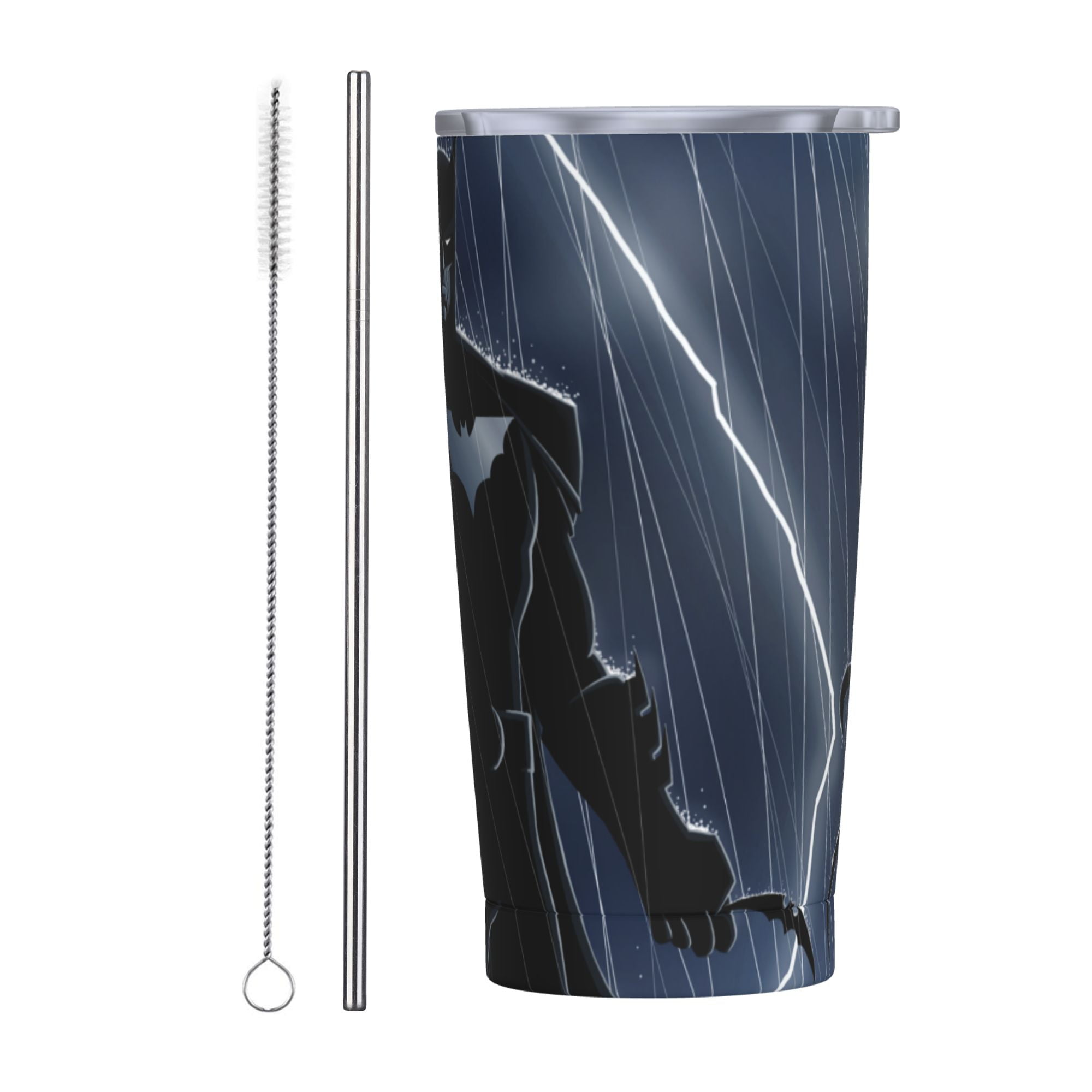 20oz Cute Cartoon Movie Hero Batman Stainless Steel Tumbler with Lid ...