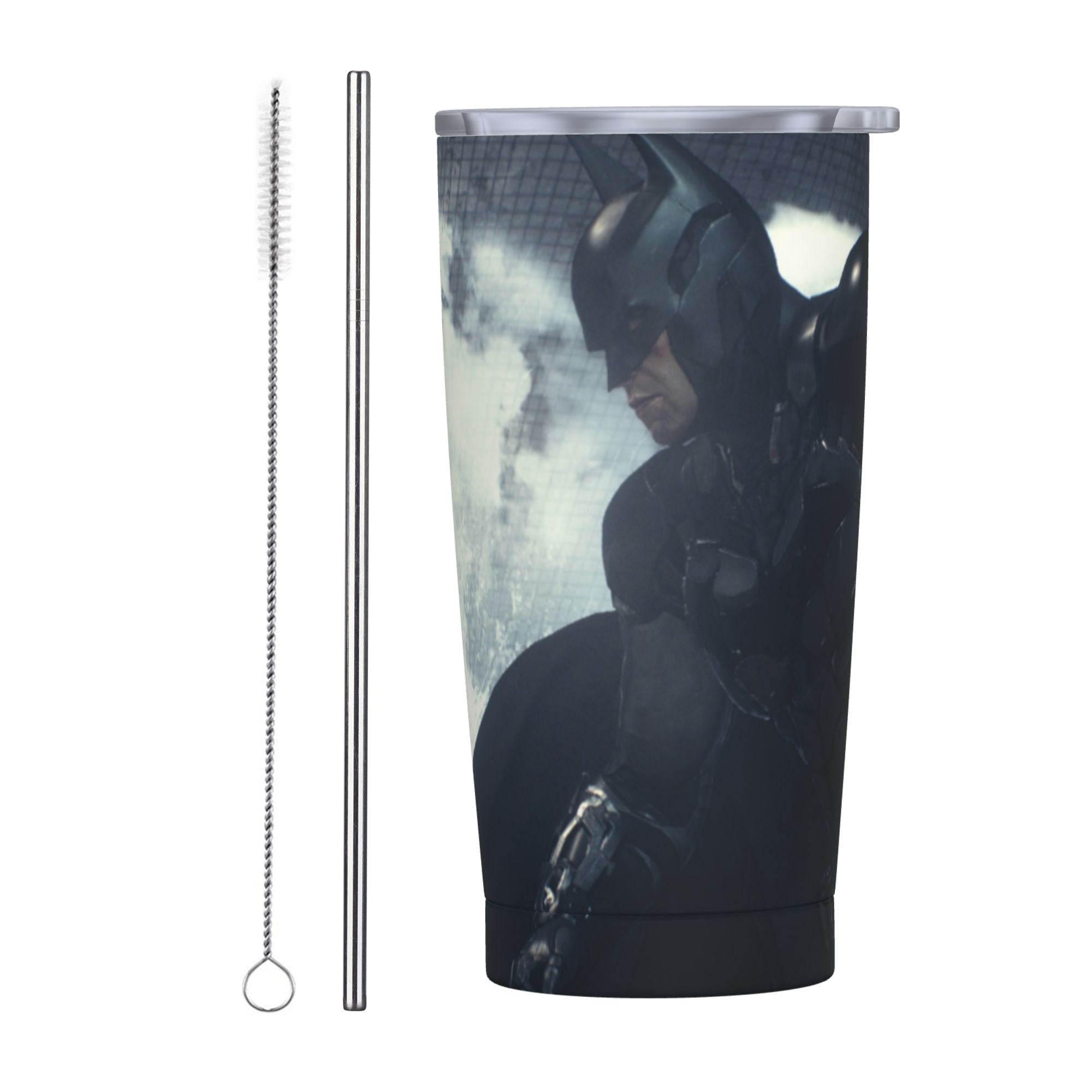 20oz Cute Cartoon Movie Hero Batman Stainless Steel Tumbler with Lid ...