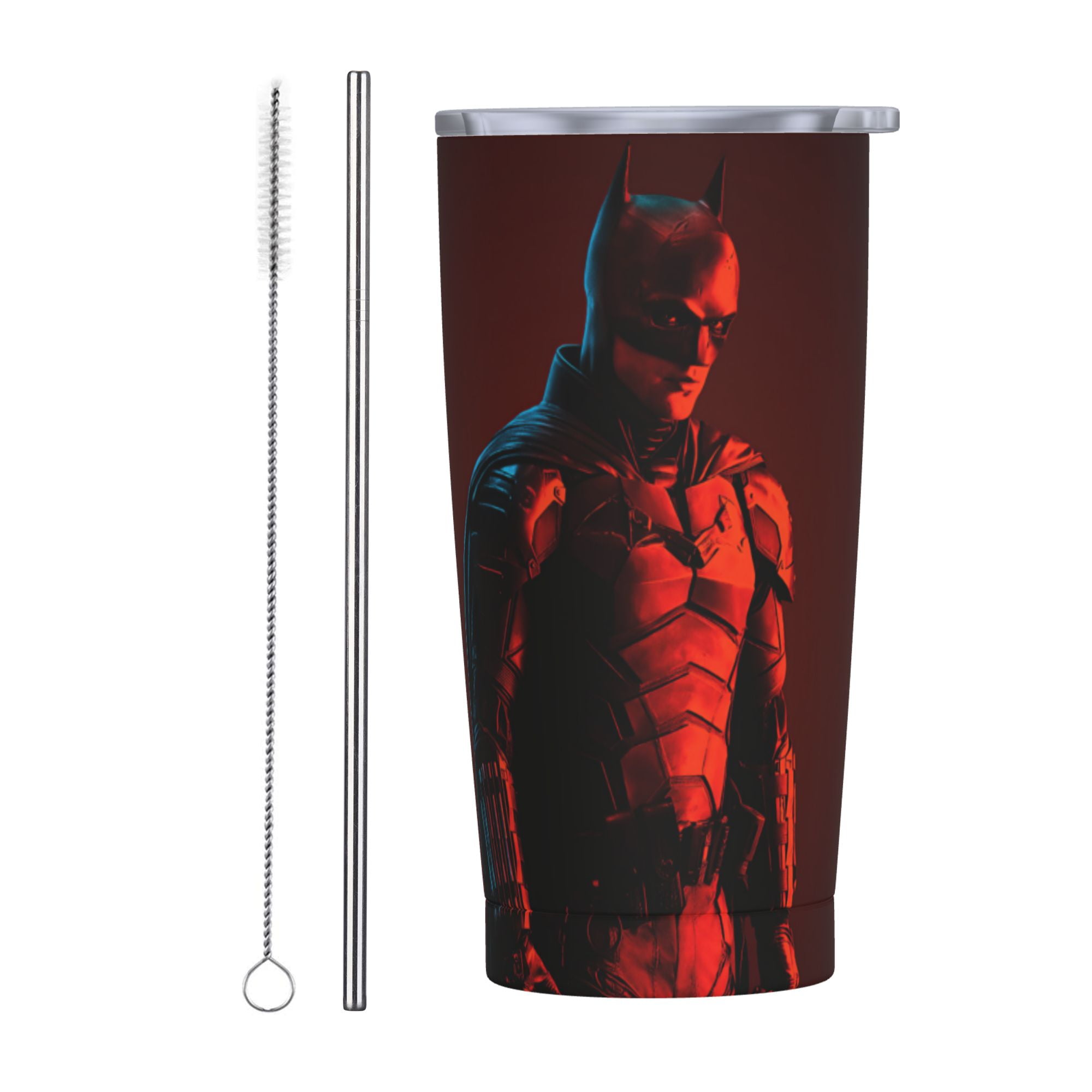 20oz Cute Cartoon Movie Hero Batman Stainless Steel Tumbler with Lid ...