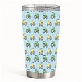 20oz Cute Green Yellow Tractors Farm Vehicles Pattern Stainless Steel ...