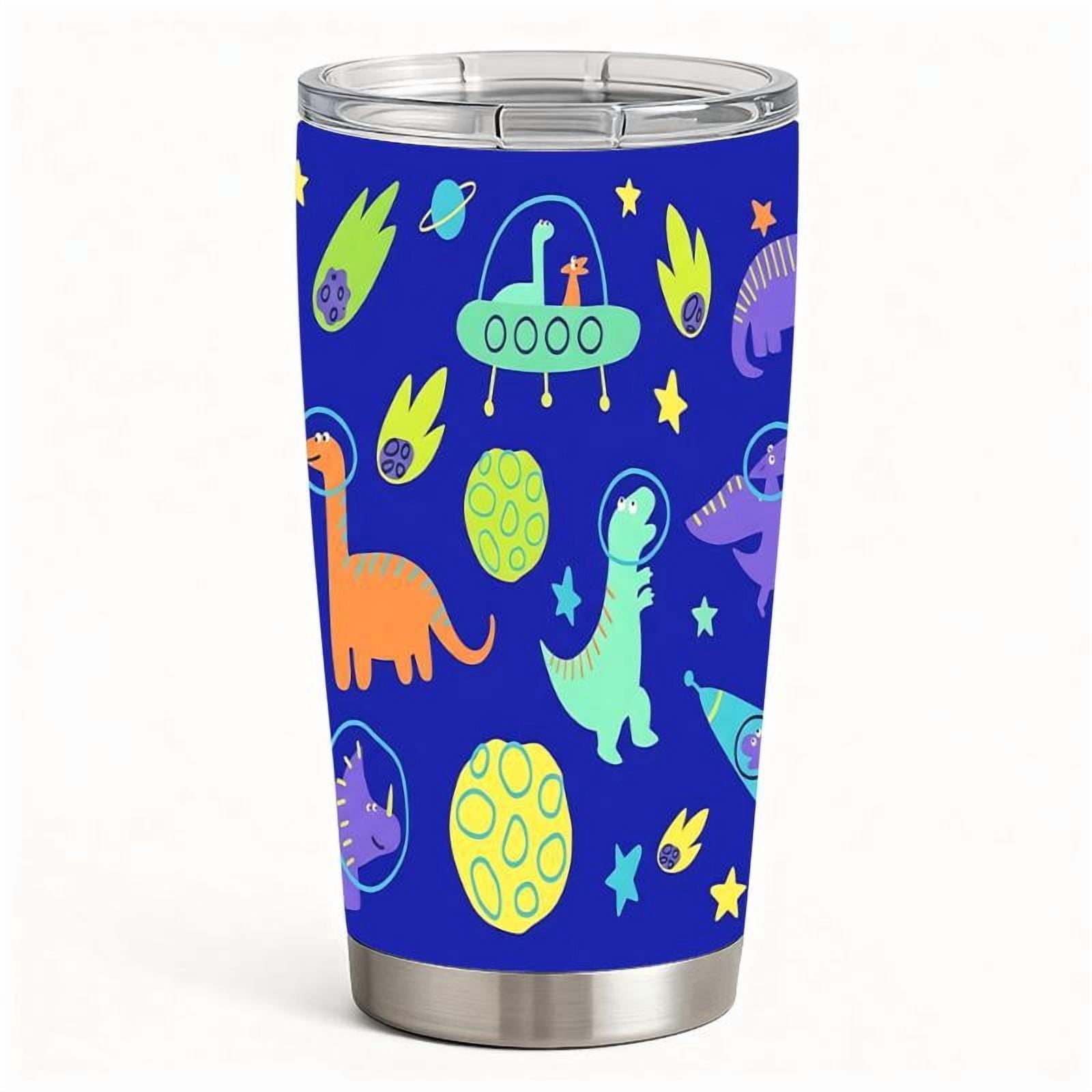 20oz Dinosaur Space Adventure and Rockets Stainless Steel Tumbler ...