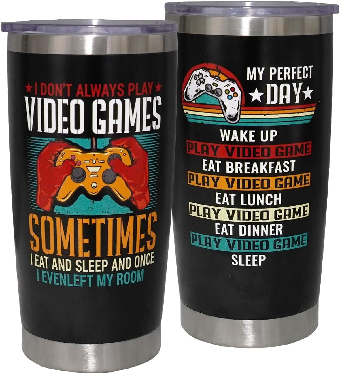 20oz Gamer Tumbler With Lid and Straw,Cool Pc Gamer Gifts For Boys ...