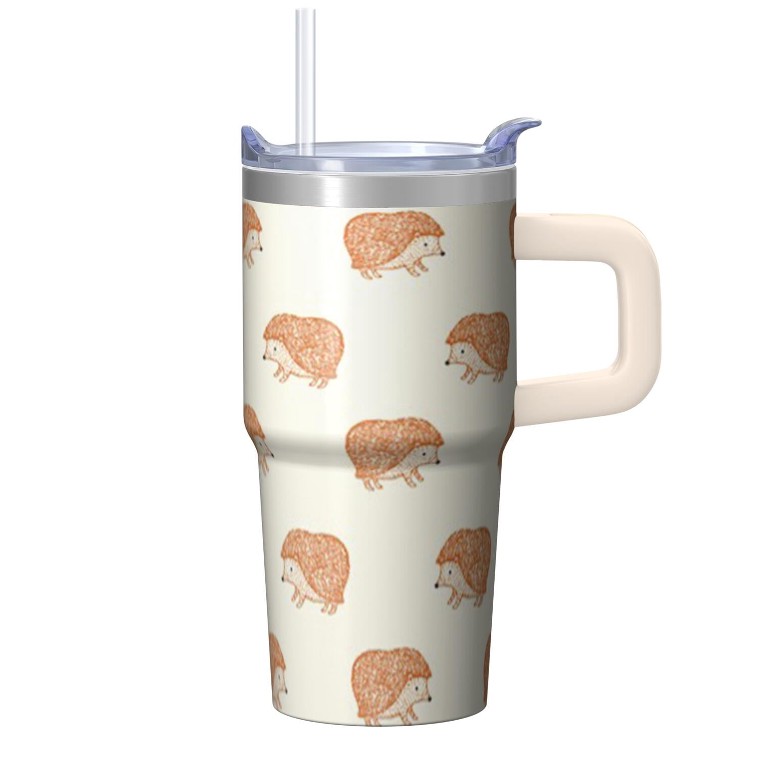 20oz Hedgehog Stainless Steel Tumbler with Handle and Straw Insulated ...