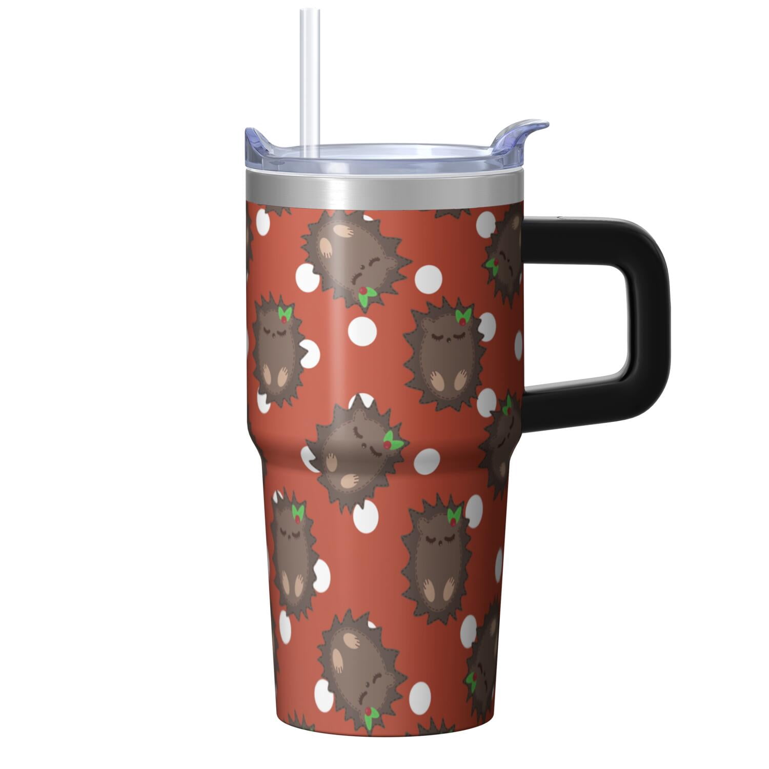 20oz Hedgehog Stainless Steel Tumbler with Handle and Straw Insulated ...