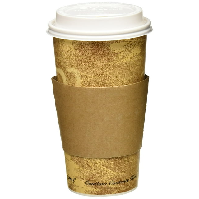 Solo 20oz Hot Paper Cups, Lids & Sleeves - 50 Pack, Perfect for To-Go ...