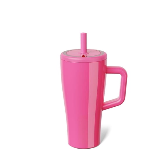 20oz Insulated Stainless Steel Tumbler with Handle, Sliding Lid ...