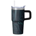 20oz Insulated Stainless Steel Tumbler with Handle and Straw, 360° Full ...