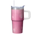 20oz Insulated Stainless Steel Tumbler with Handle and Straw, 360° Full ...
