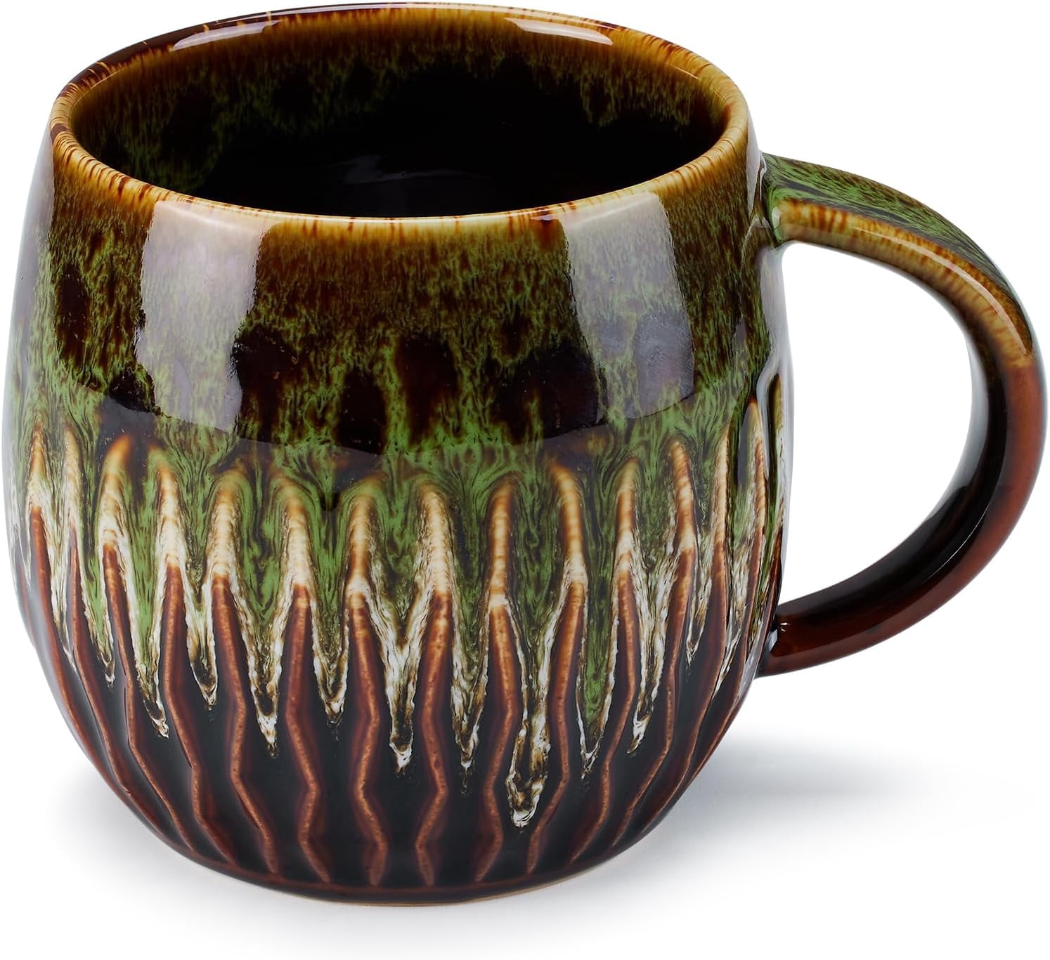 20oz Large Ceramic Coffee Mug with Handle, Thick Wall Stoneware Tea ...