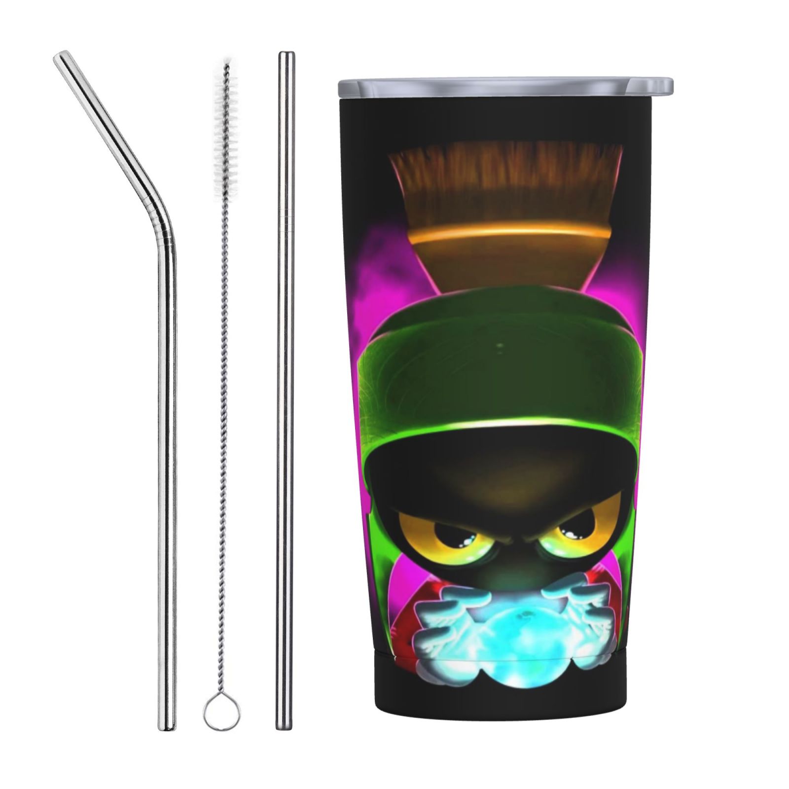 20oz Marvin the Martian Tumbler Double Wall Vacuum Insulated Coffee Mug ...