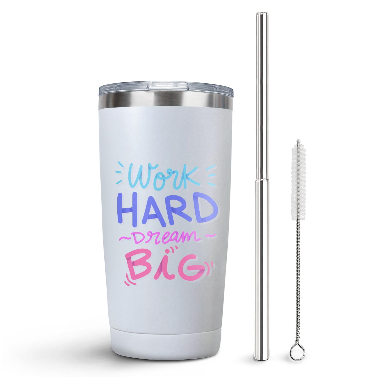 20oz Powder Coated Easter Tumbler with Telescopic Straw, Insulated ...