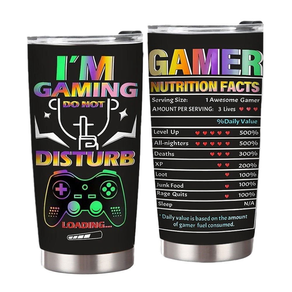 20oz Stainless Steel Gaming Mug Insulate Gamer Tumbler Cup for teen boy ...