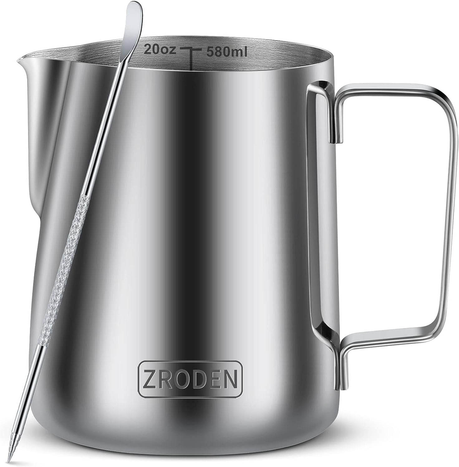 20oz Stainless Steel Milk Frothing Pitcher for Espresso, Cappuccino ...