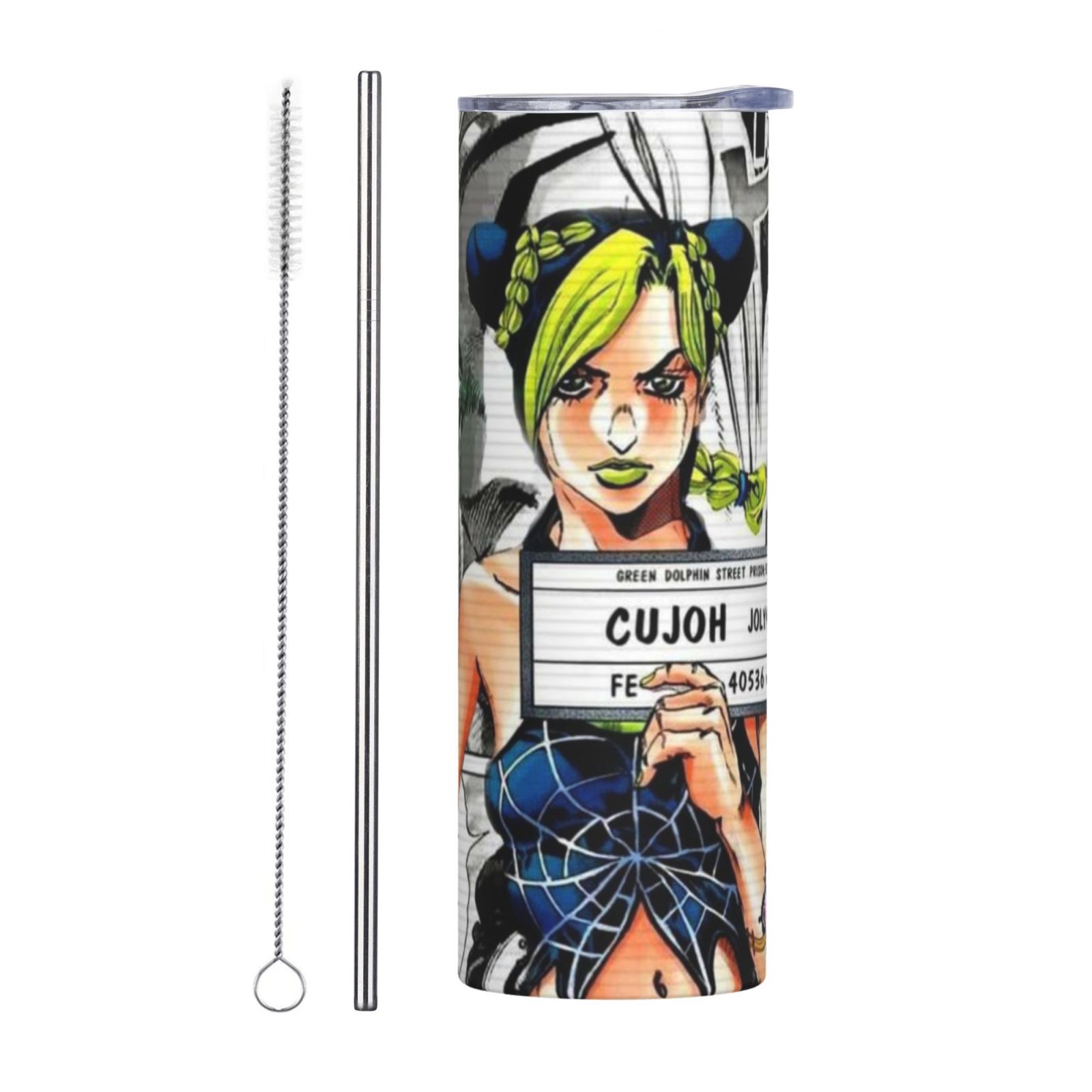20oz Stainless Steel Mug, Jojo's Bizarre Adventure Kujo Jolyne Coffee ...