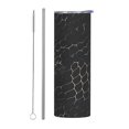 20oz Stainless Steel Mug Reusable Tumbler With Lid And Straw For Hot ...