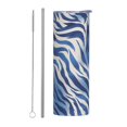 20oz Stainless Steel Mug Reusable Tumbler With Lid And Straw For Hot ...
