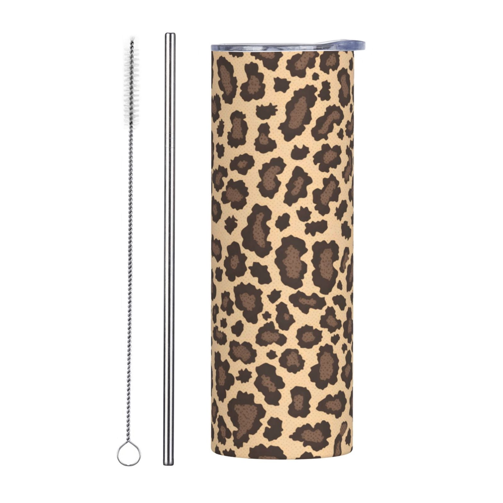 20oz Stainless Steel Mug Reusable Tumbler With Lid And Straw For Hot ...