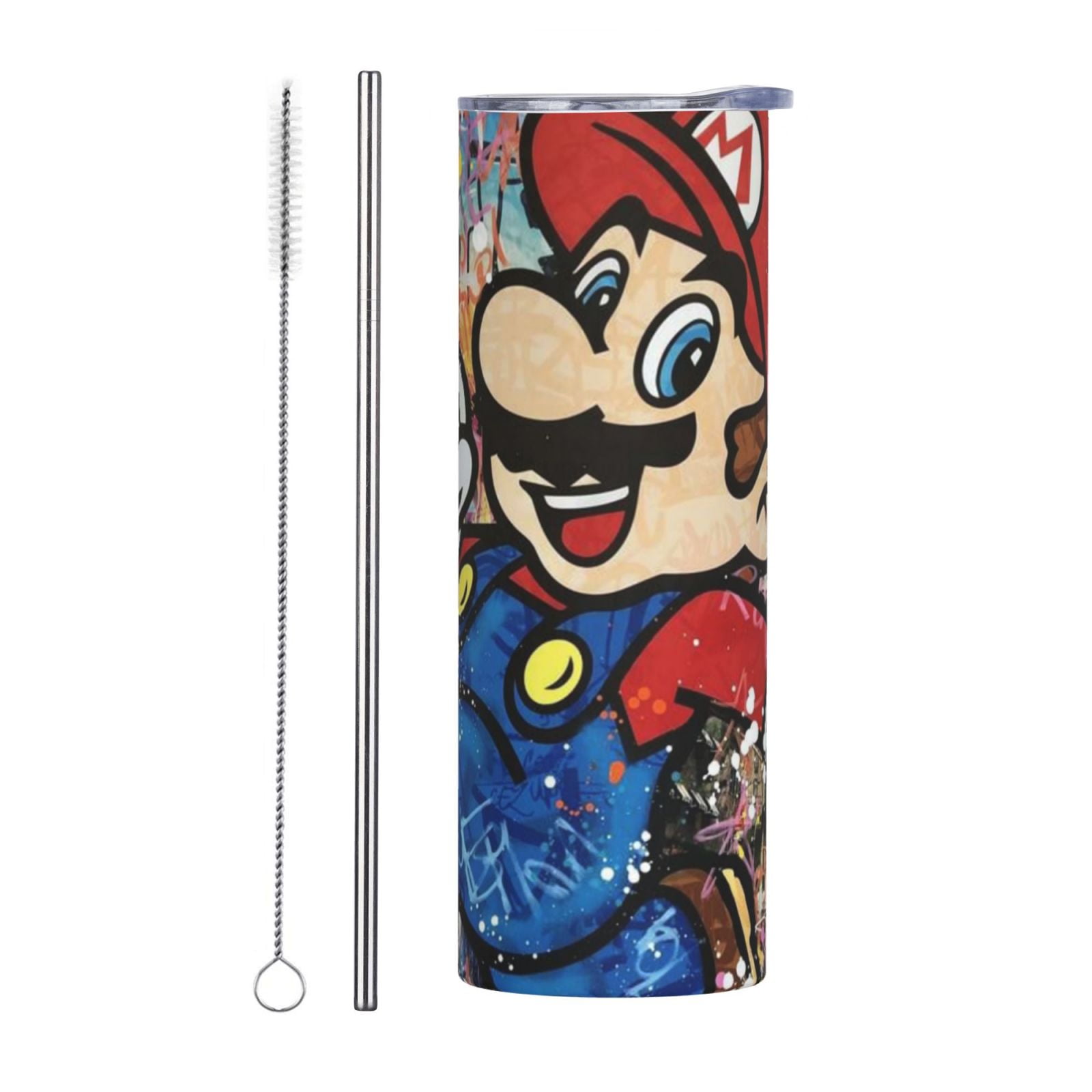 20oz Stainless Steel Mug, Super Mario Coffee Cup Vacuum Insulated ...