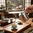 20oz Stainless Steel Teapot Large Capacity Stovetop Coffee Kettle Cold ...