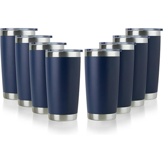 20oz Stainless Steel Tumbler Bulk with Lid, Double Wall Vacuum ...