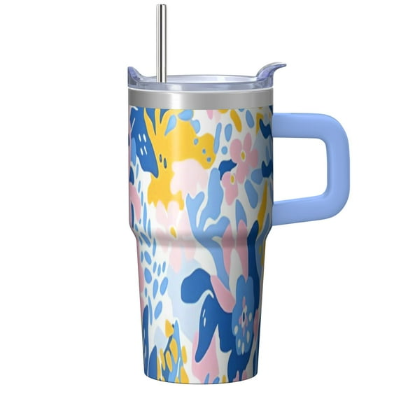 20oz Stainless Steel Tumbler Floral Gift for Her, Insulated Travel ...