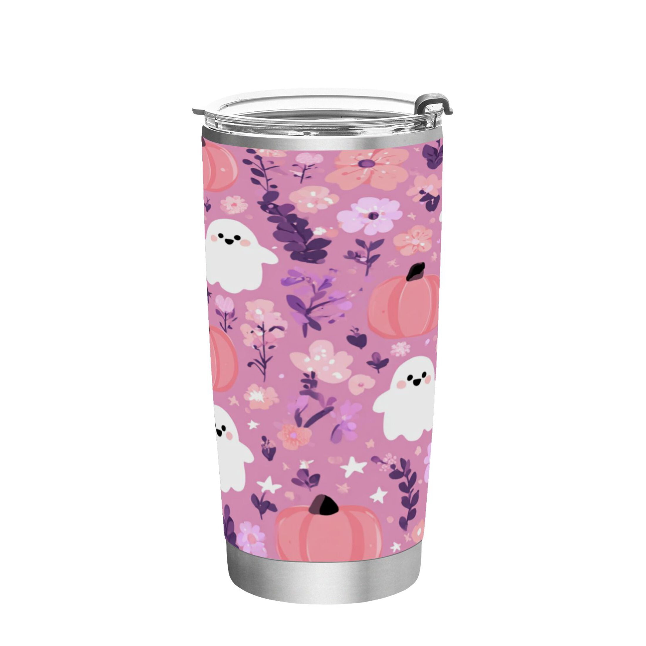 20oz Stainless Steel Tumbler with Straw, Double Wall Insulated Travel ...