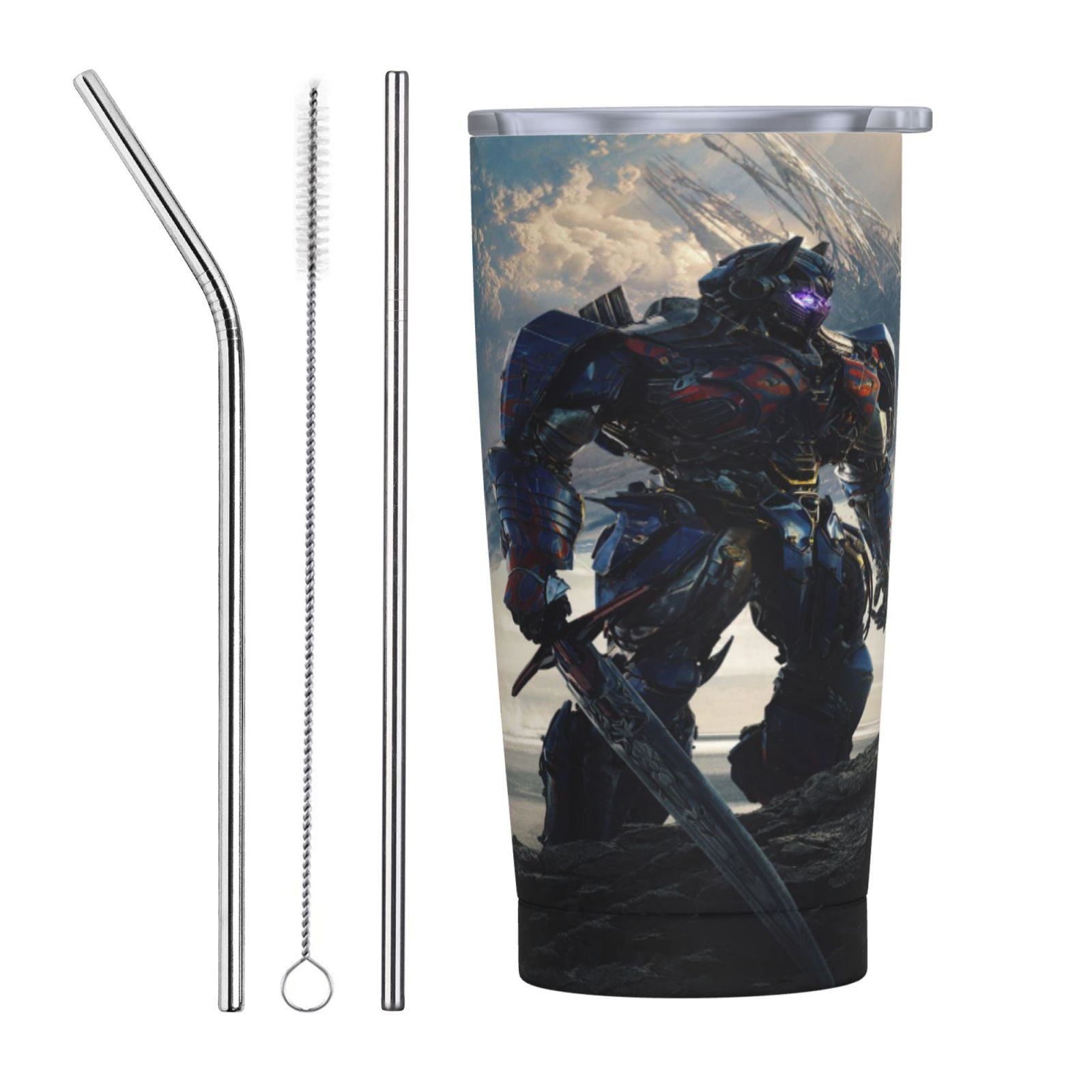20oz Transformers Tumbler Double Wall Vacuum Insulated Coffee Mug ...