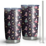 20oz Tumblers Cartoon Unicorn Star Heart Pattern Stainless Steel Vacuum ...