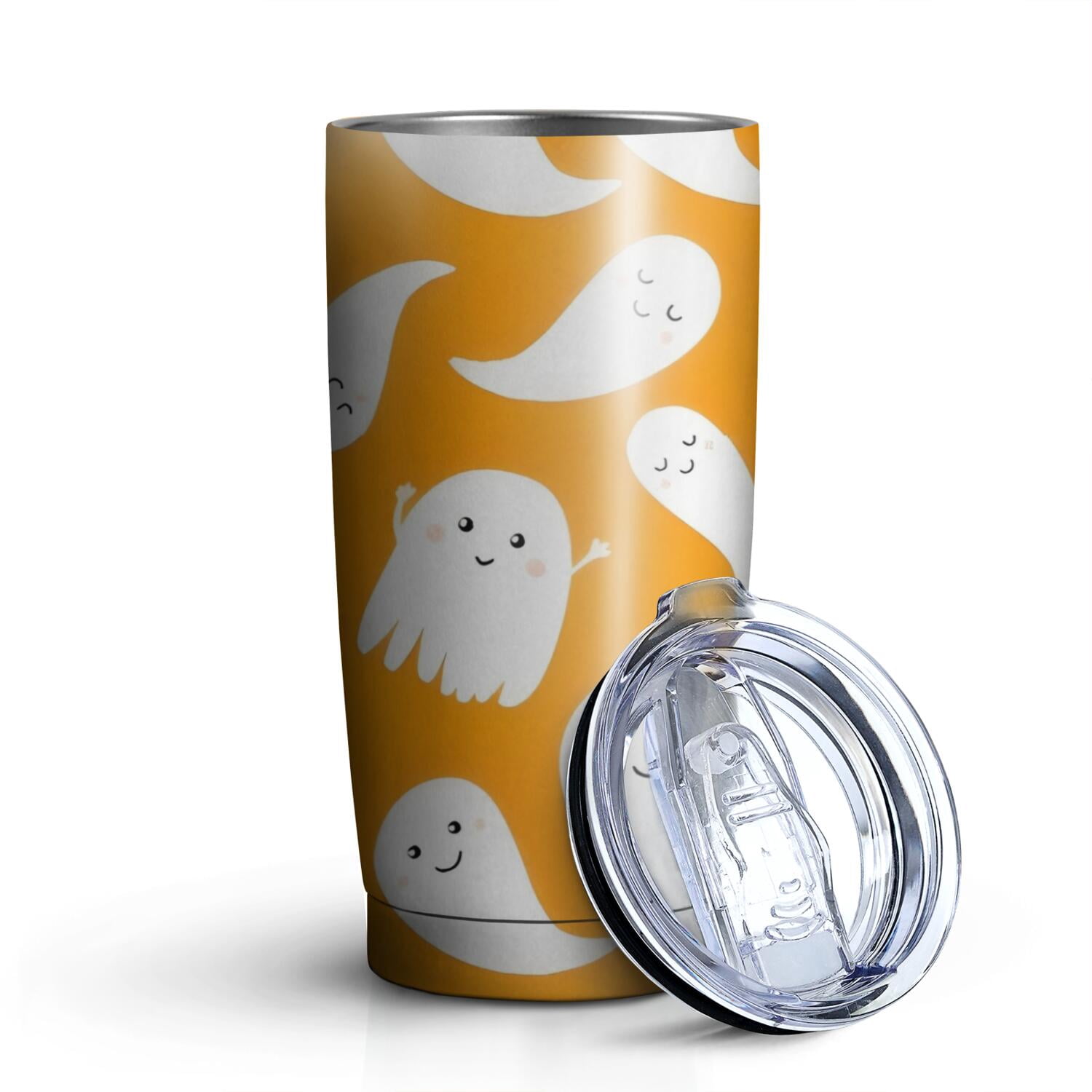 20oz Tumblers Kawaii Halloween Ghosts Pattern Stainless Steel Vacuum ...