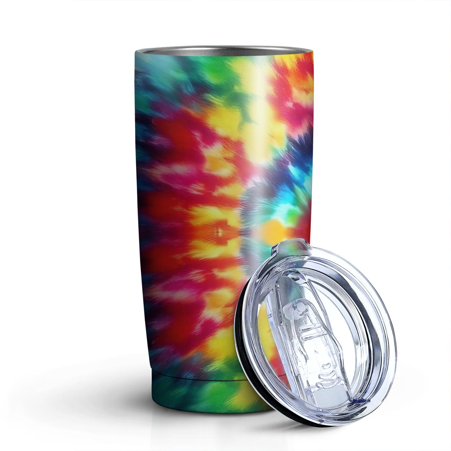 20oz Tumblers Vibrant Tie Dye Symmetry Stainless Steel Vacuum Insulated ...