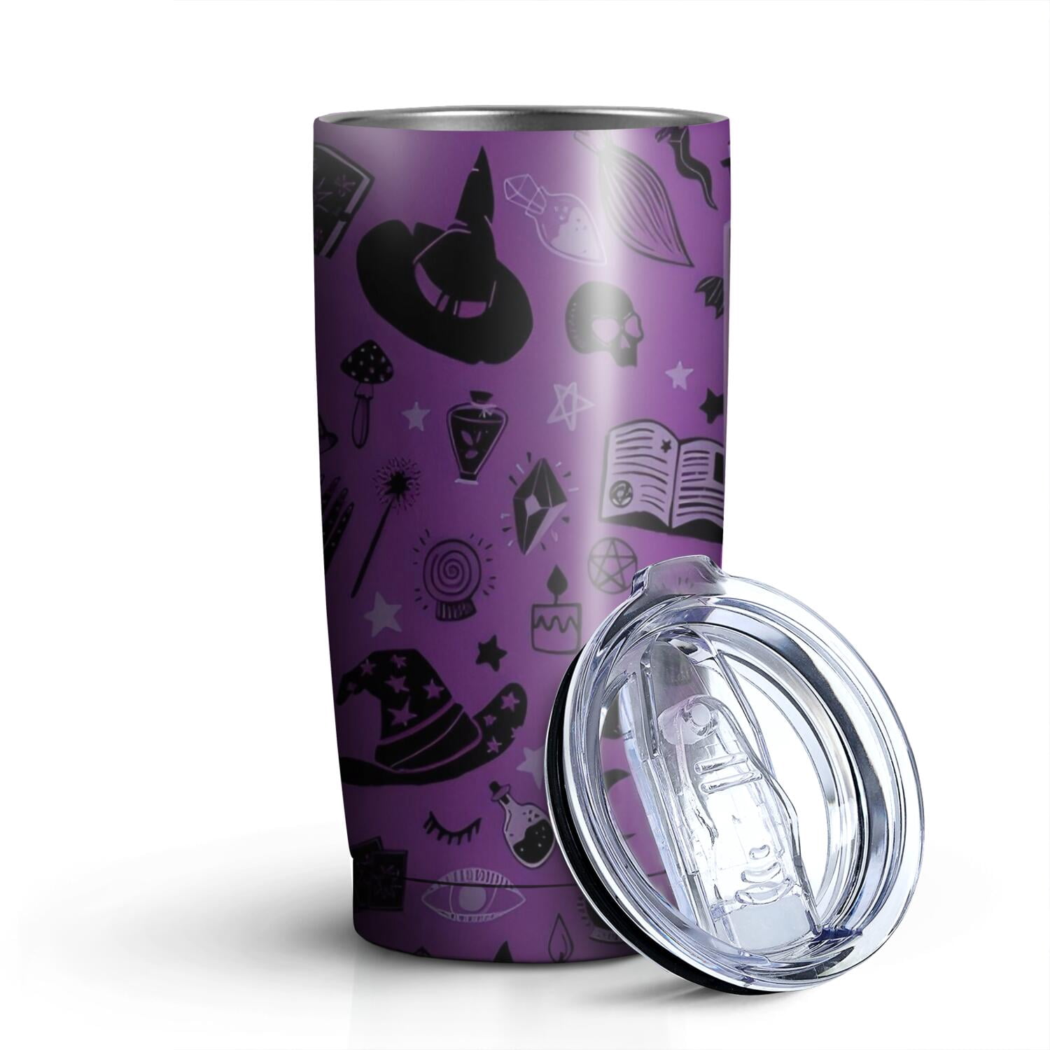 20oz Tumblers Witch's Brew Halloween Pattern Stainless Steel Vacuum ...