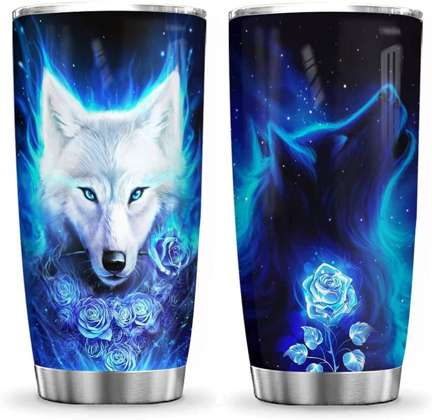20oz Wolf Gifts for Women, Men, Wolf Gifts for Wolf Lovers ...
