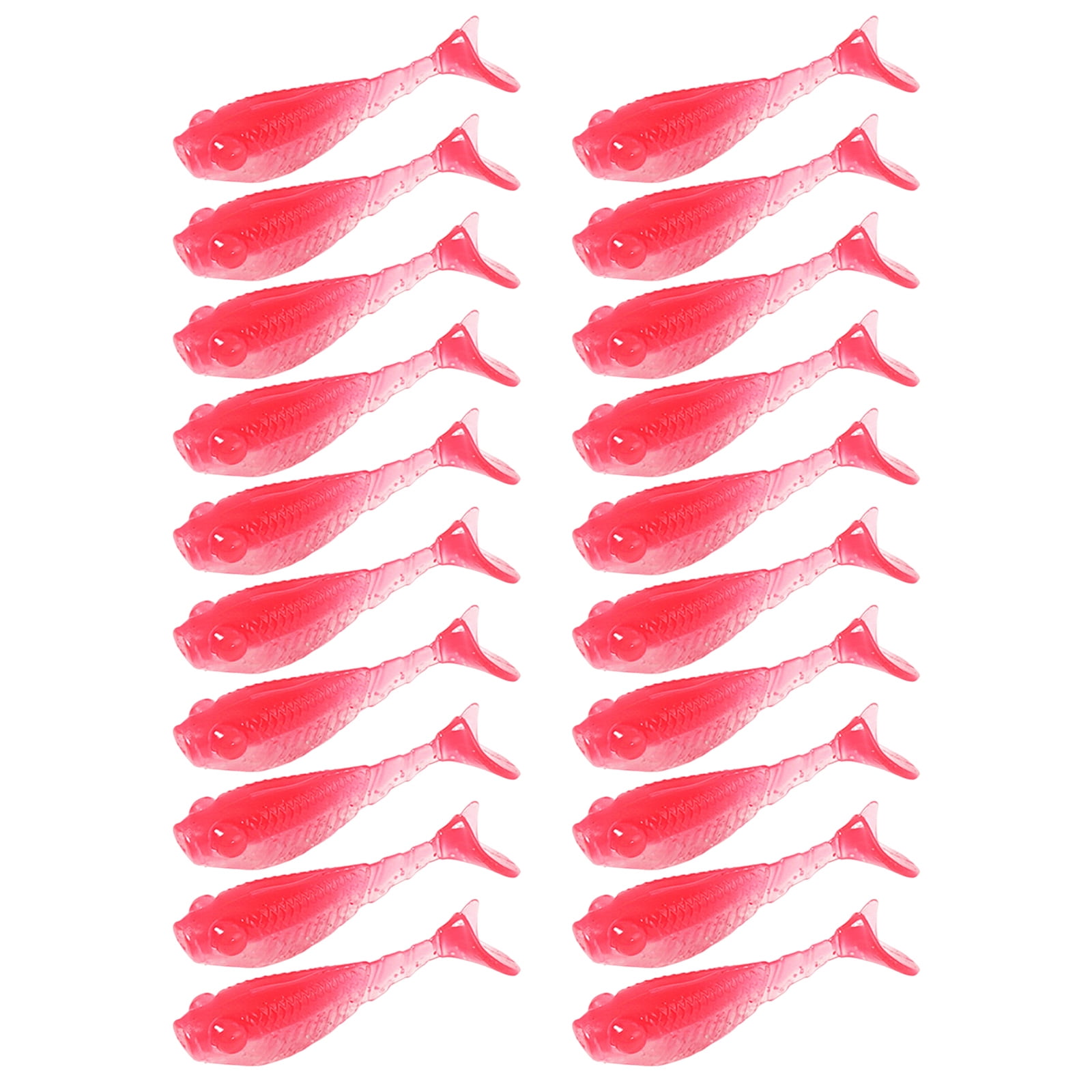 20pack Artificial Fishing Soft Lures Tackle High Elasticities Floating ...