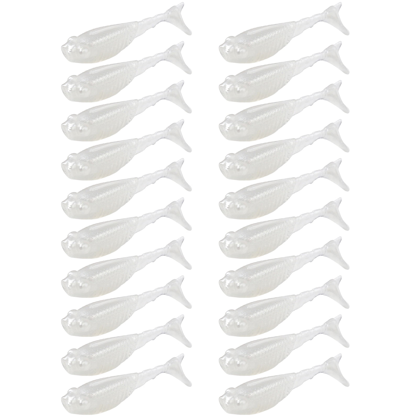 20pack Artificial Fishing Soft Lures Tackle High Elasticities Floating ...
