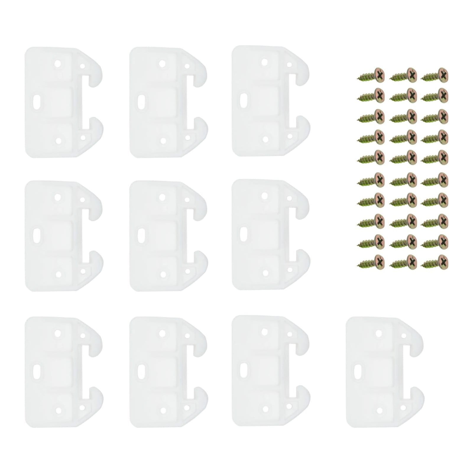 20pack Drawer Slides Fasteners with Screws Plastic Materials Quick ...