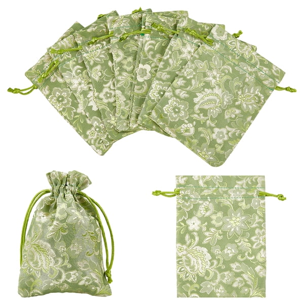 20pc 20 Pcs Chinese Silk Pouch Brocade Bags 14x11cm Embroidery Floral ...