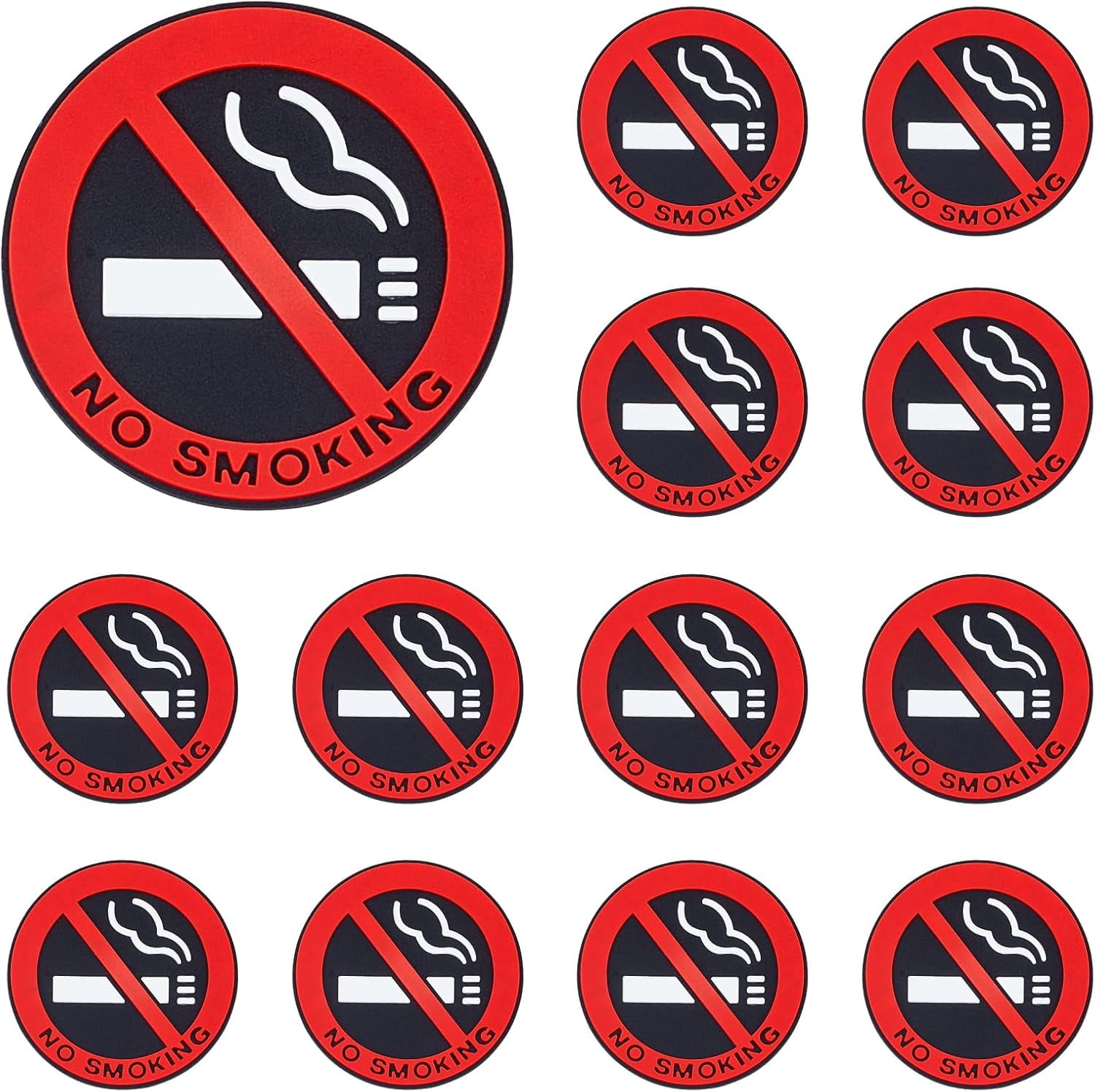 20pc 20 Pieces No Smoking Stickers Self-Adhesive Car No Smoking Sticker ...