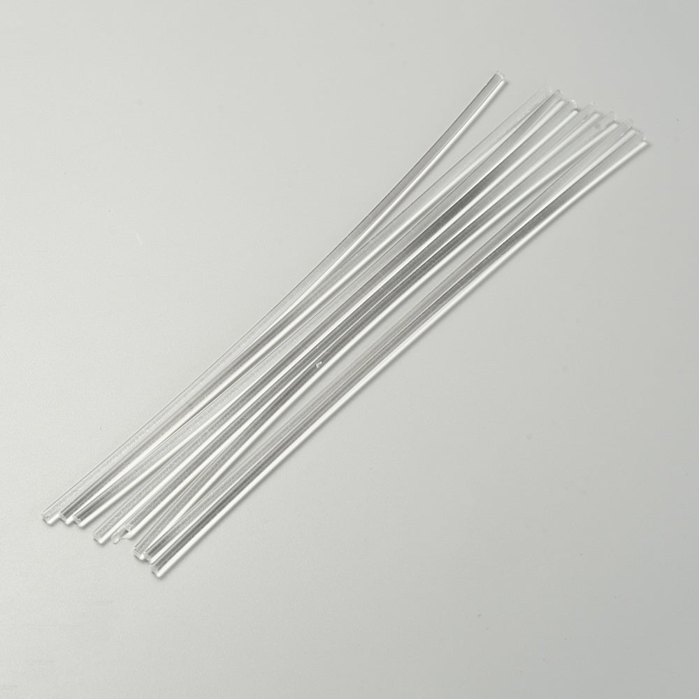 20pc Acrylic Support Rods for Clay Doll Makings Bar Clear 19.6x0.3cm ...