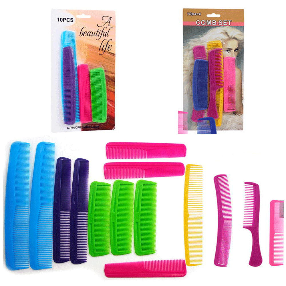 20pc Assorted Plastic Comb Set Hair Styling Hairdressing Salon Barbers ...