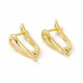 20pc Brass Hoop Earring Findings with Latch Back Closure with ...