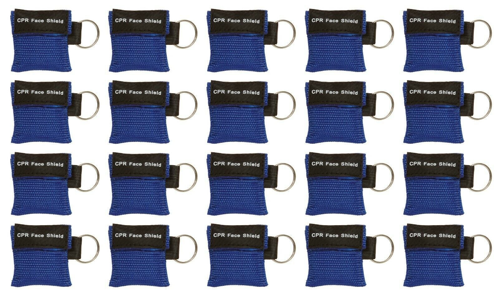 20pc CPR Mask Keychain Emergency Kit CPR Face Shields for First Aid AED ...