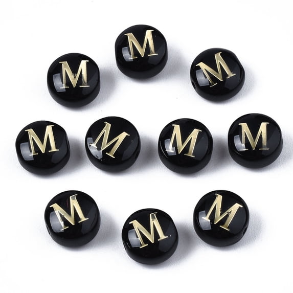 20pc Handmade Lampwork Beads with Golden Plated Brass Etched Metal ...